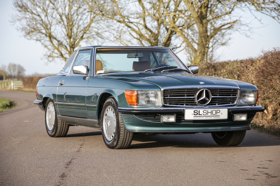 1987 Mercedes-Benz 560SL (R107) #1689 Petrol Blue with Palamino Leather ...