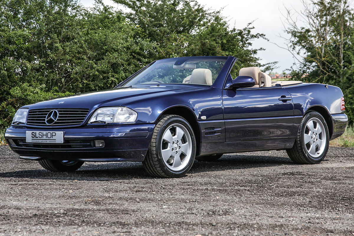 1998 Mercedes-Benz SL320 (R129) #2207 Azurite Blue with Saffron Nappa ...