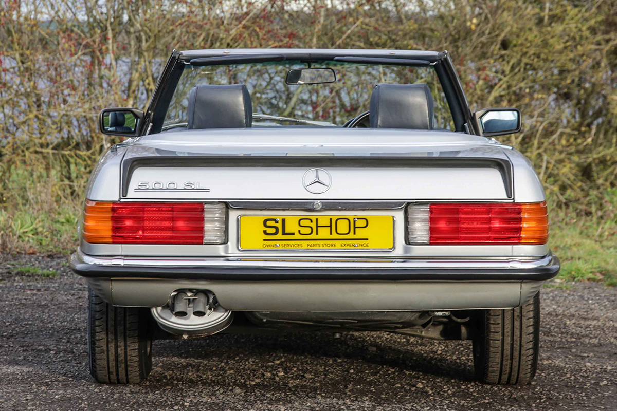 1987 Mercedes-Benz 500SL (R107) #2174 Astral Silver with Blue Leather ...