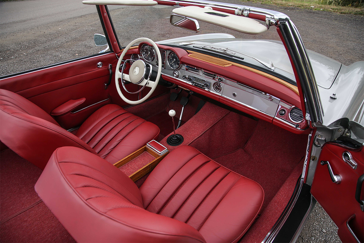 1964 Mercedes-Benz 230SL Pagoda (W113) LHD #2218 Silver with Red ...