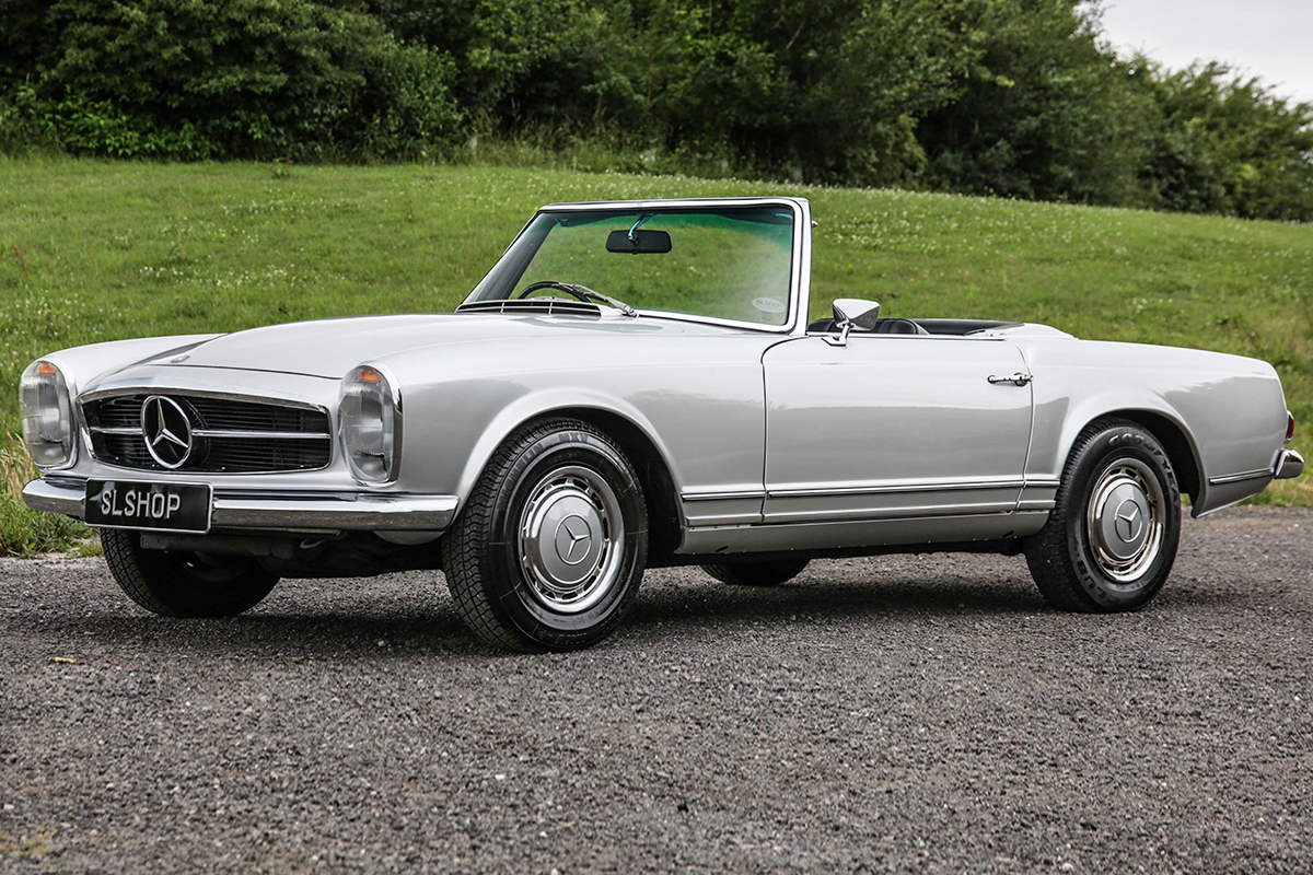 1968 Mercedes-Benz 280SL Pagoda (W113) #2217 Silver with Black Leather ...