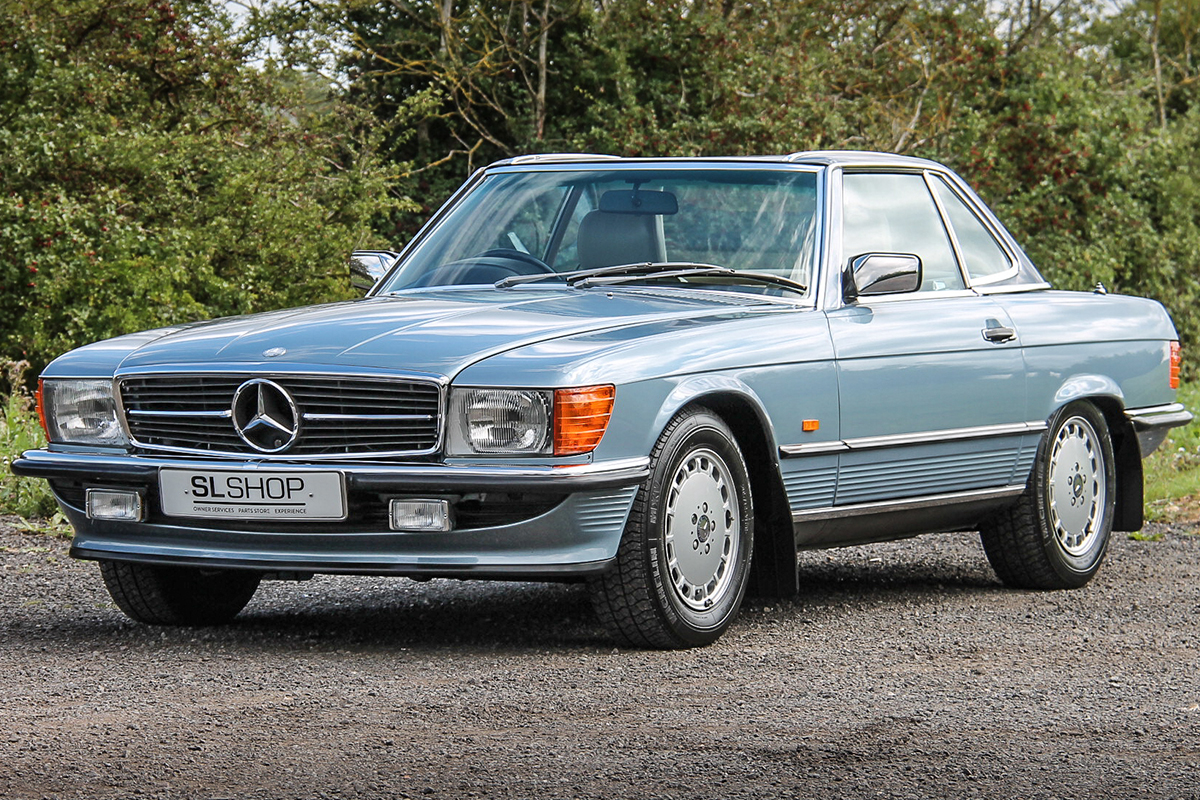 1987 Mercedes-Benz 300SL (R107) #0000 Diamond Blue with Beige Leather ...