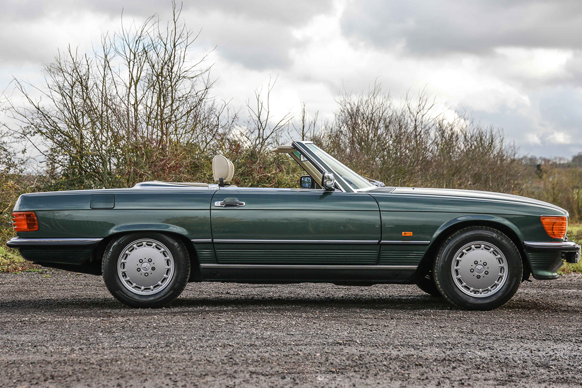 1987 Mercedes-Benz 300SL (R107) #2244 Pine Green with Mushroom Leather ...