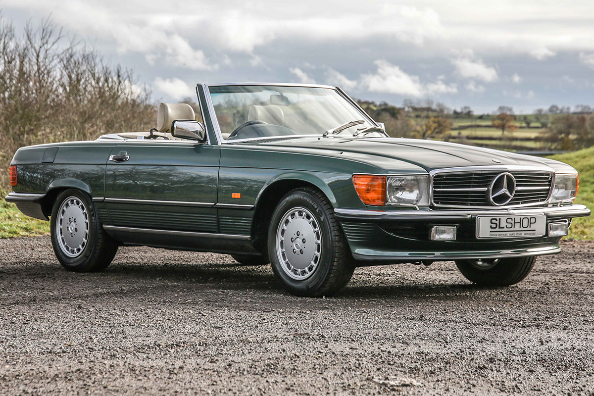 1987 Mercedes-Benz 300SL (R107) #2244 Pine Green with Mushroom Leather ...