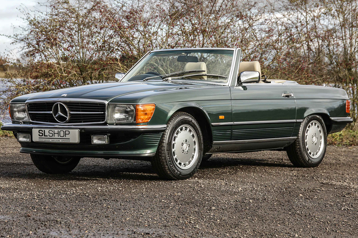 1987 Mercedes-Benz 300SL (R107) #2244 Pine Green with Mushroom Leather ...