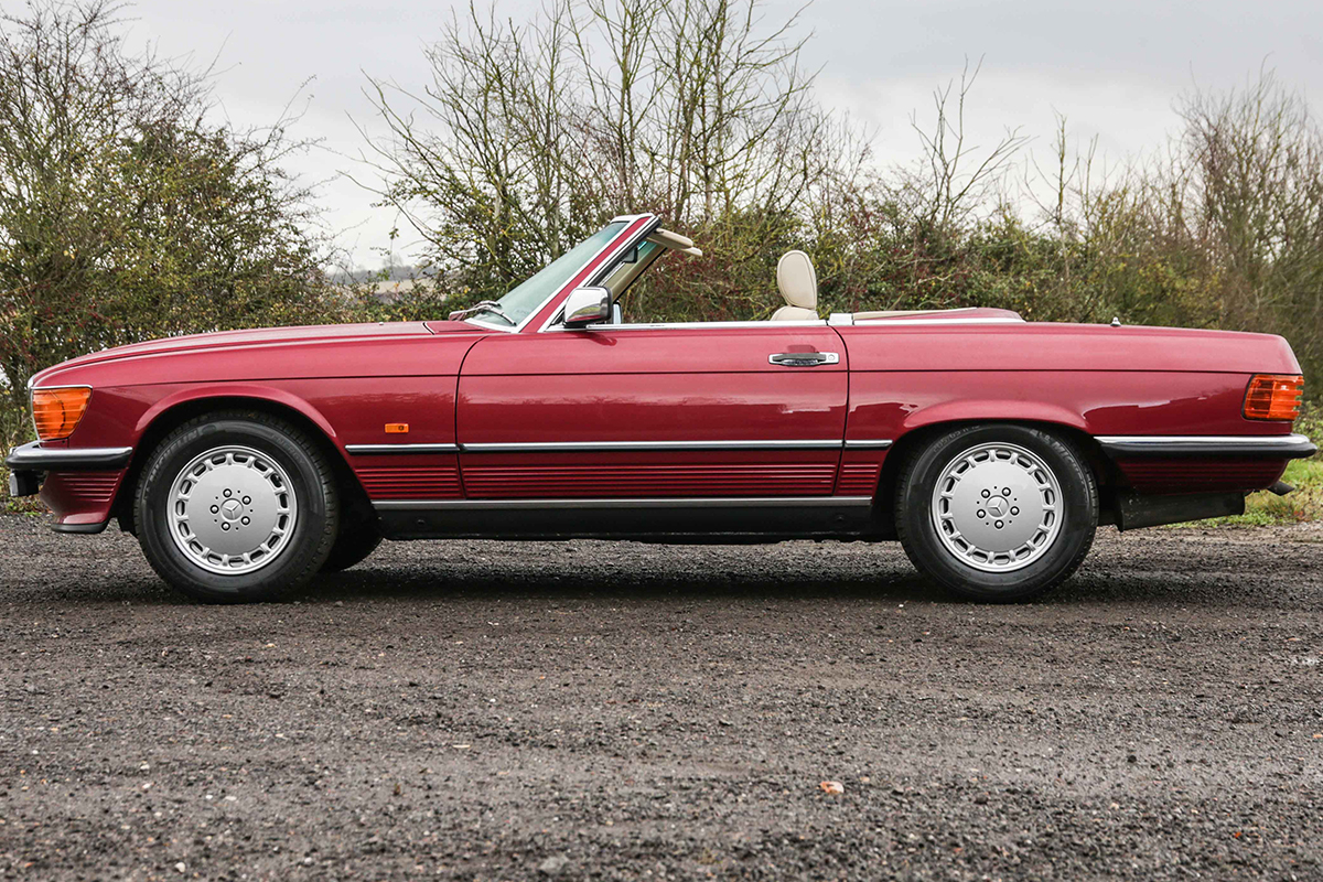 1989 Mercedes-Benz 300SL (R107) Almandine Red with Beige Leather #2245 ...