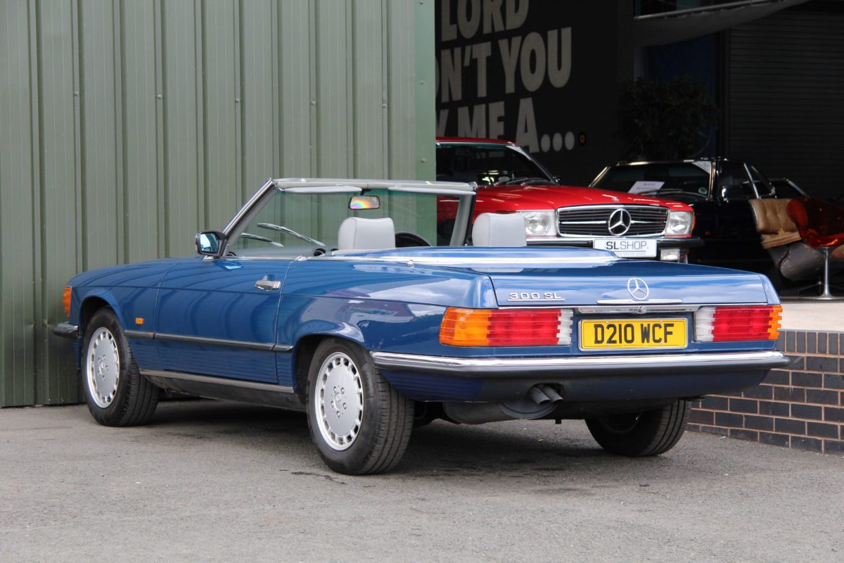 1986 Mercedes R107 300SL in Surf Blue with Grey Leather - The SLSHOP