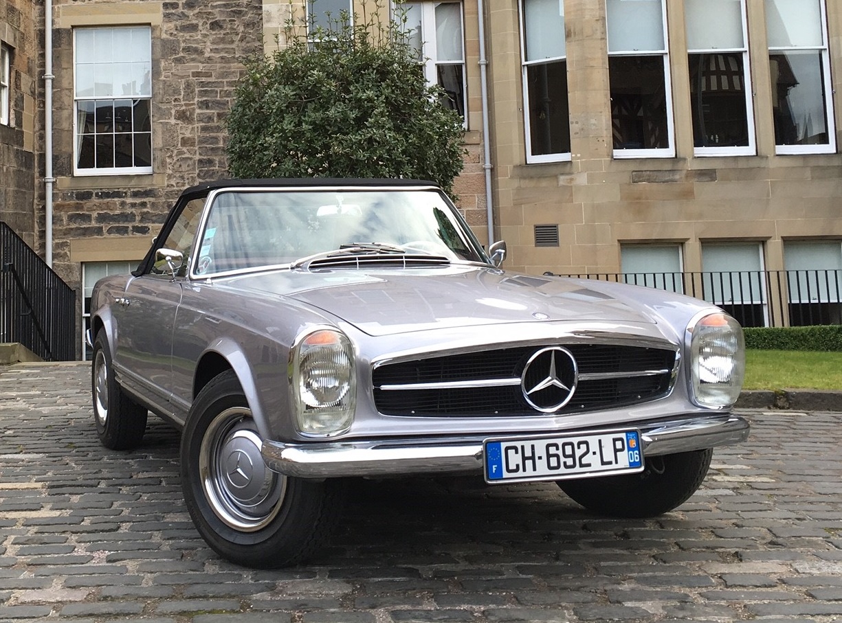 1966 Mercedes-Benz 230SL LHD Pagoda Silver with Red Leather interior ...