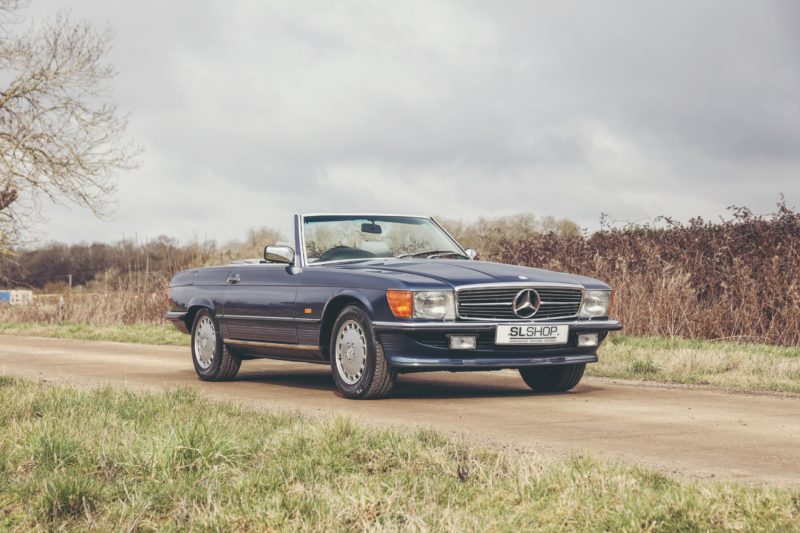 1989 500SL in Nautical Blue with Grey Leather - For Sale