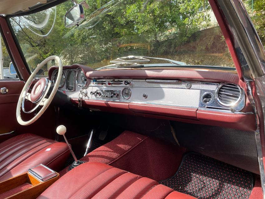 1966 Mercedes-Benz 230SL LHD Pagoda Silver with Red Leather interior ...