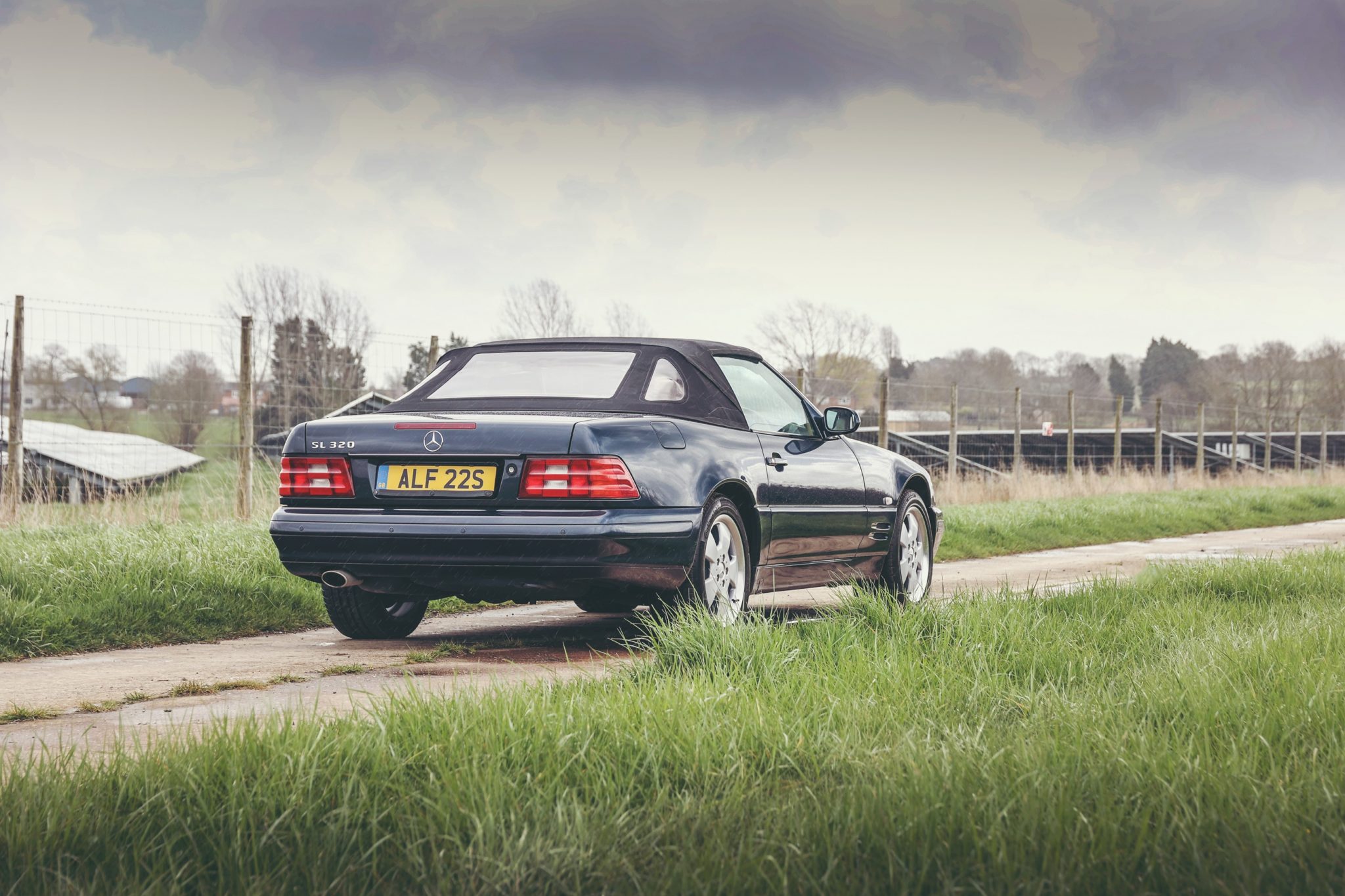 1999 SL320 R129 Green Black Metallic (189) with Saffron Nappa Leather ...