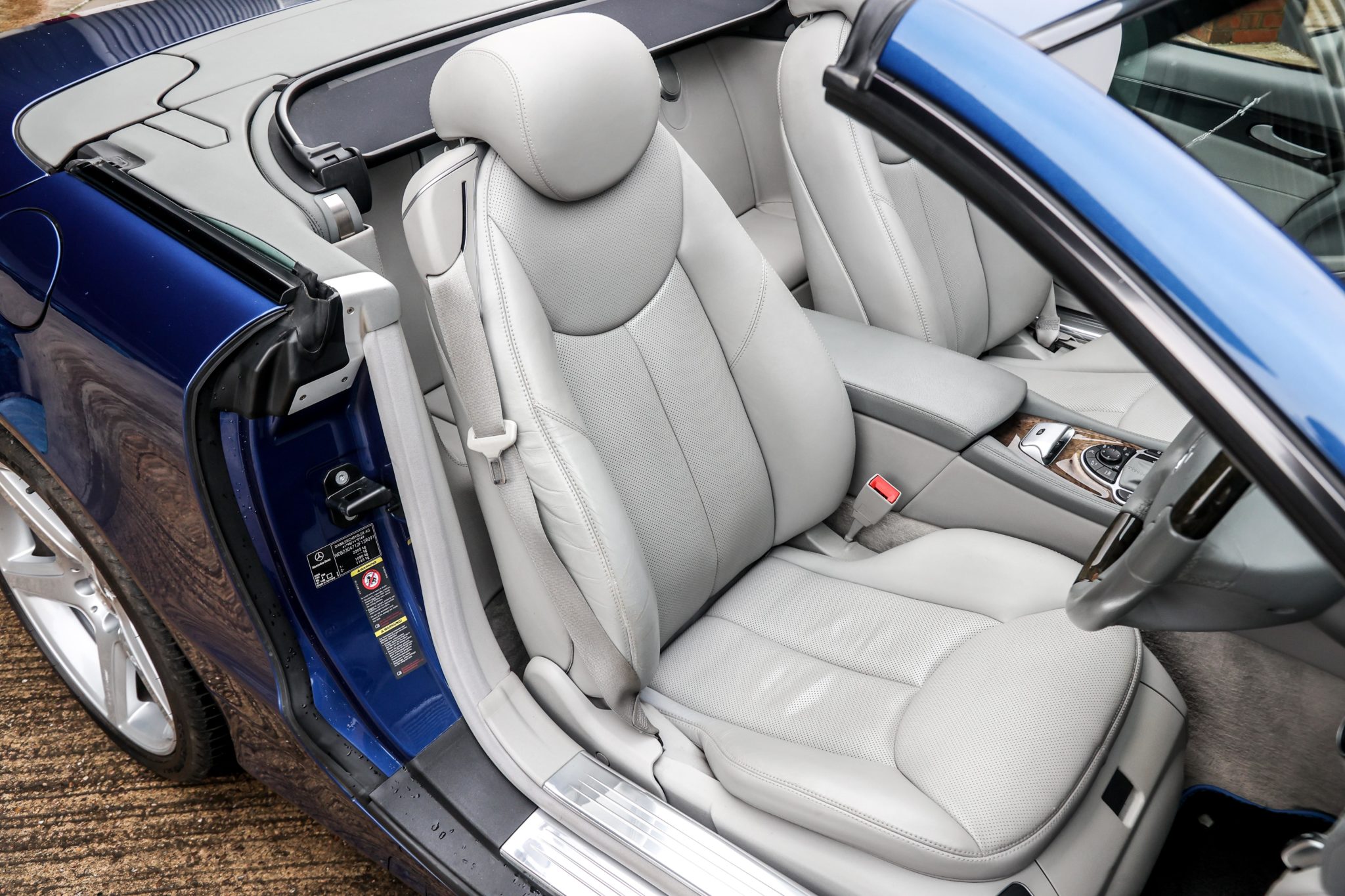 2007 Mercedes Benz R230 SL500 Bright Blue Metallic (345) with Grey ...