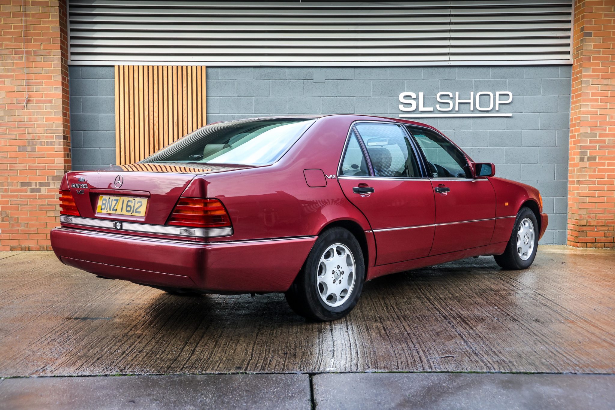 1992 Mercedes Benz W140 600SEL Almandine Red Metallic with Cream ...