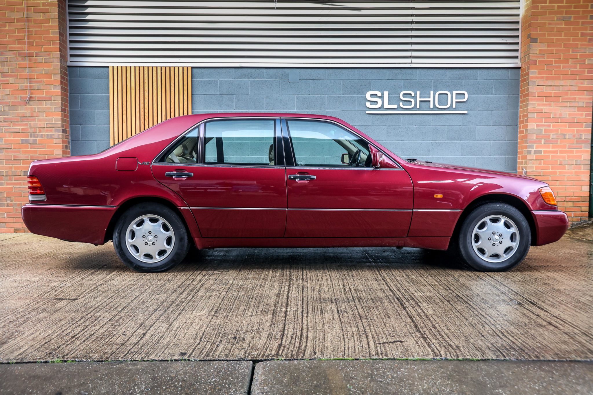 1992 Mercedes Benz W140 600SEL Almandine Red Metallic with Cream ...