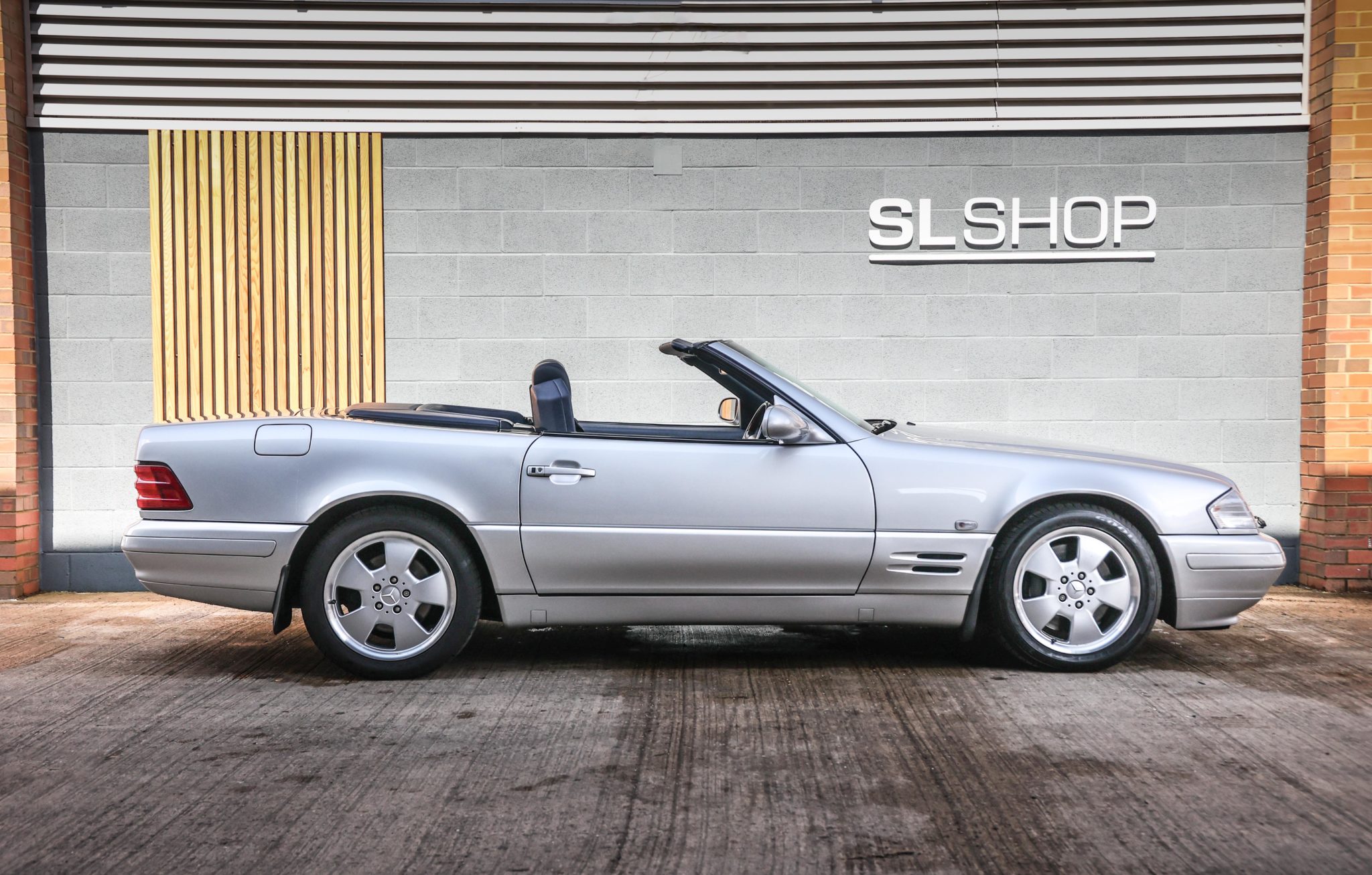 2002 Mercedes Benz R129 SL280 Brilliant Silver (744) with Blue Leather ...