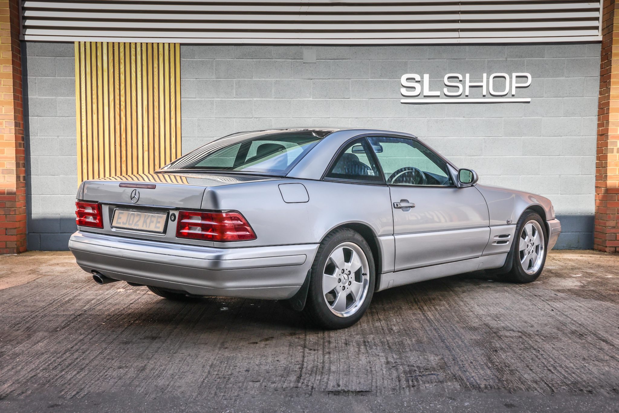 2002 Mercedes Benz R129 SL280 Brilliant Silver (744) with Blue Leather ...