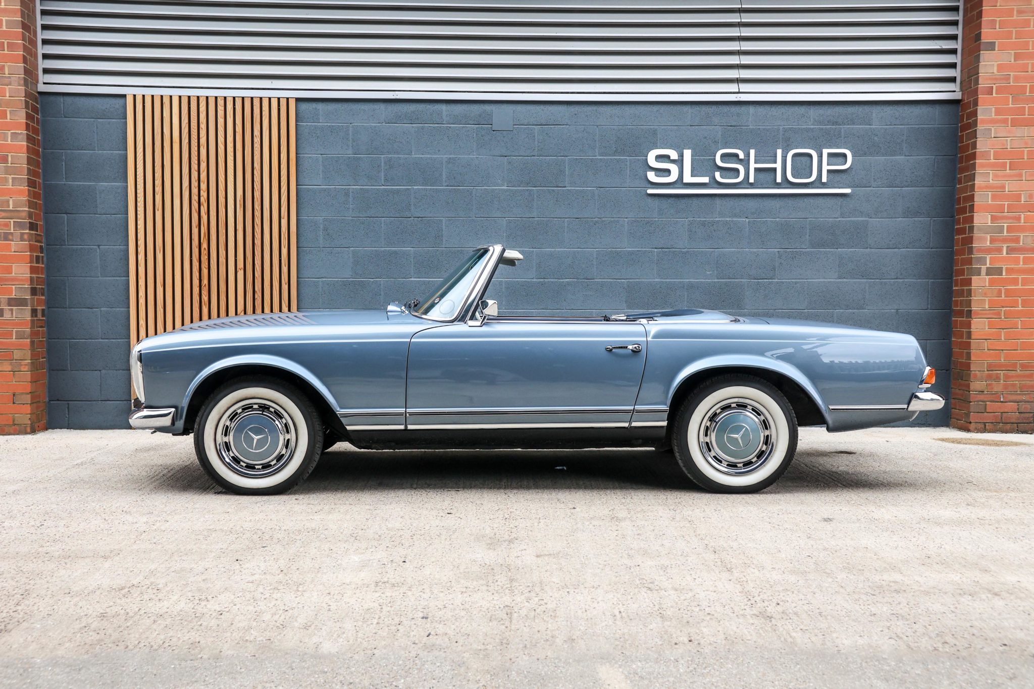 1970 Mercedes Benz W113 280SL Gray Blue (906) with Blue MB Tex (135 ...