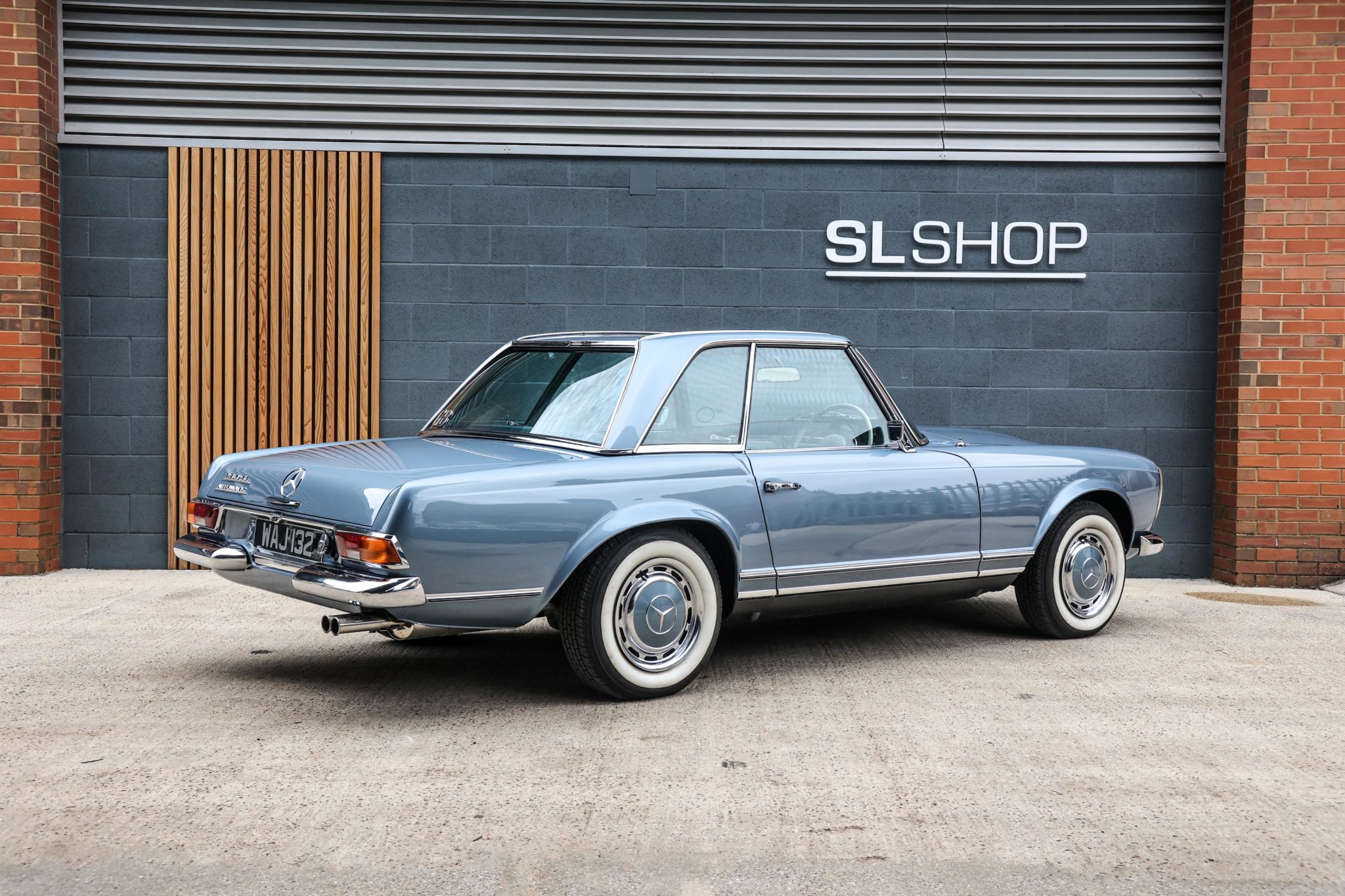 1970 Mercedes Benz W113 280SL Gray Blue (906) with Blue MB Tex (135 ...