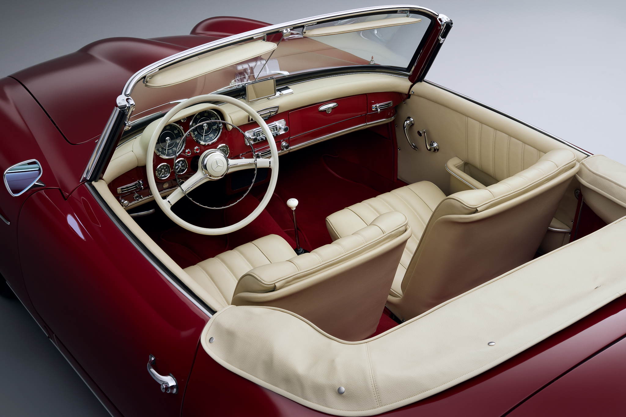1955 Mercedes Benz W121 190SL Red (576) with Parchment (8014) 492XUC ...