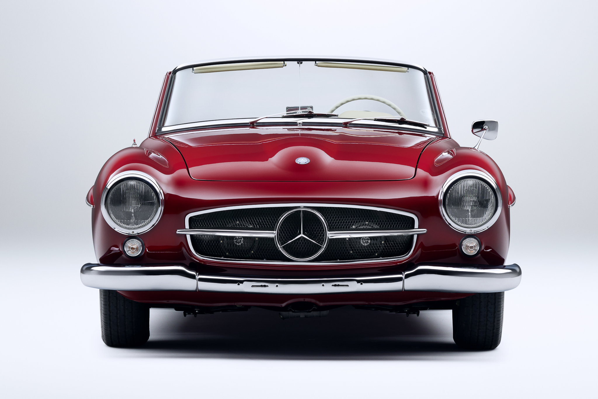 1955 Mercedes Benz W121 190SL Red (576) with Parchment (8014) 492XUC ...