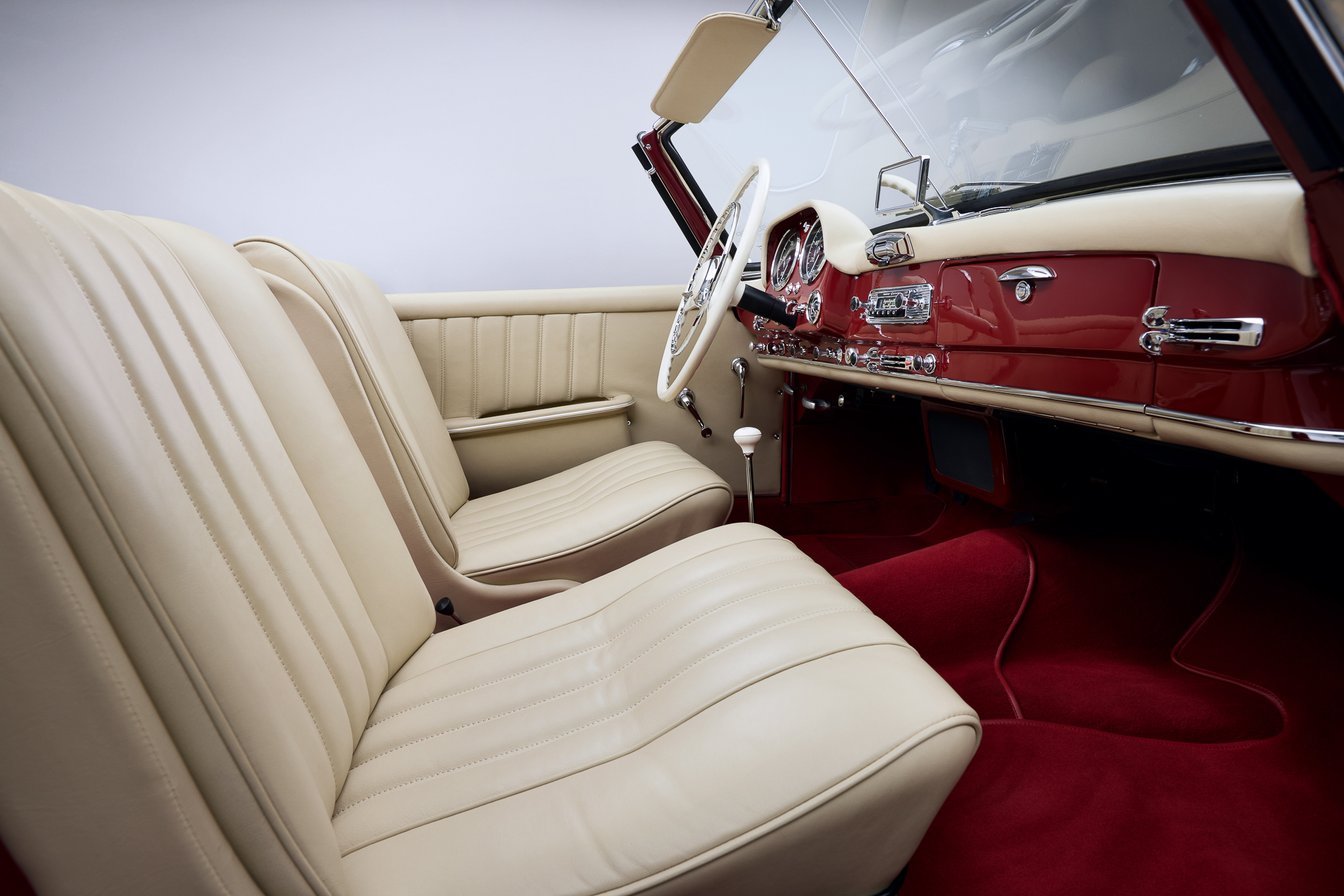 1955 Mercedes Benz W121 190SL Red (576) with Parchment (8014) 492XUC ...