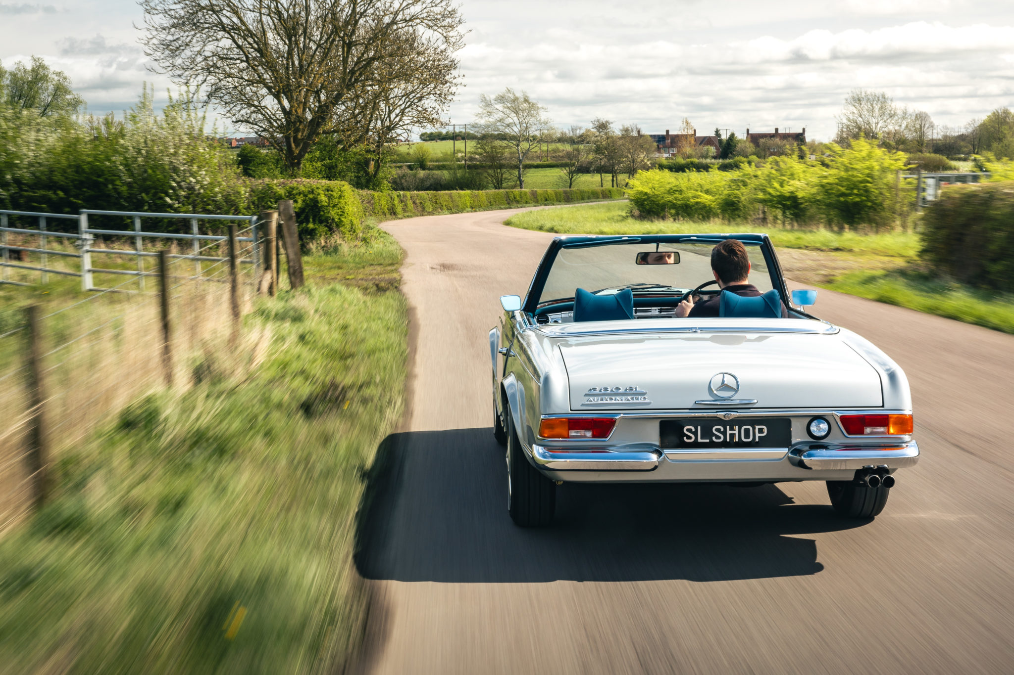 1969 Mercedes Benz W113 280SL Automatic Silver Grey (180) with Blue ...