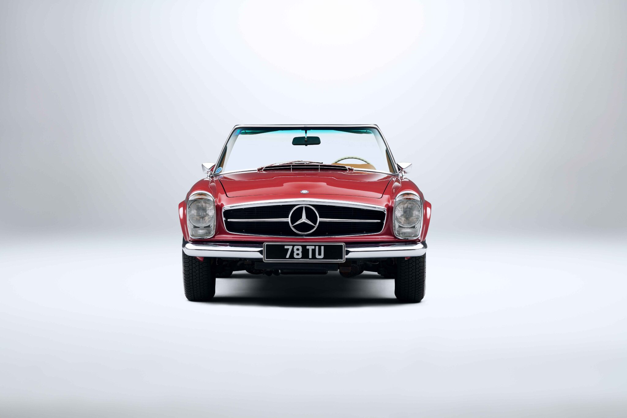 1969 Mercedes Benz W113 280SL Metallic Red (571) with Cognac Leather ...
