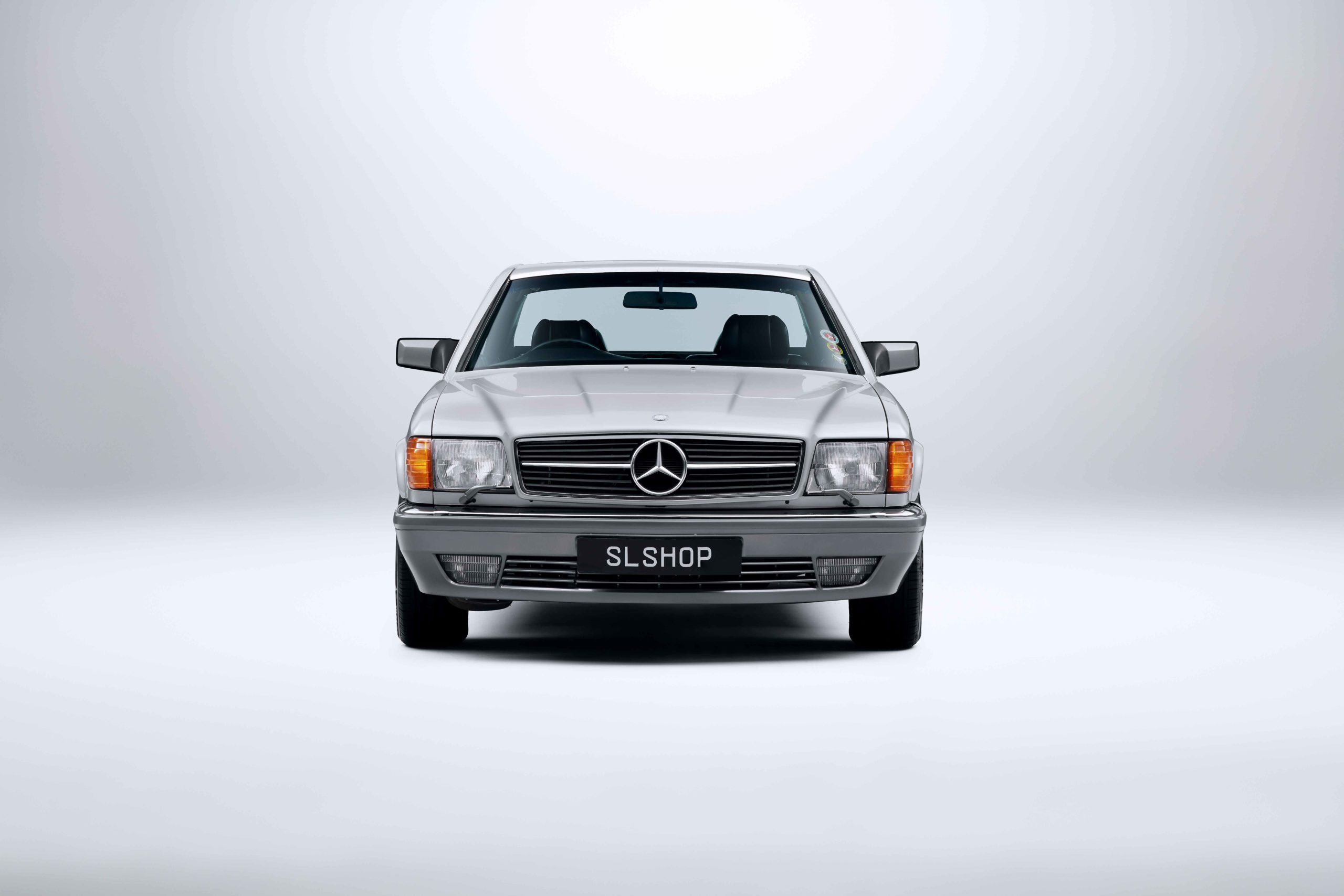 1988 Mercedes Benz W126 560SEC Astral Silver (735) with Black Leather ...