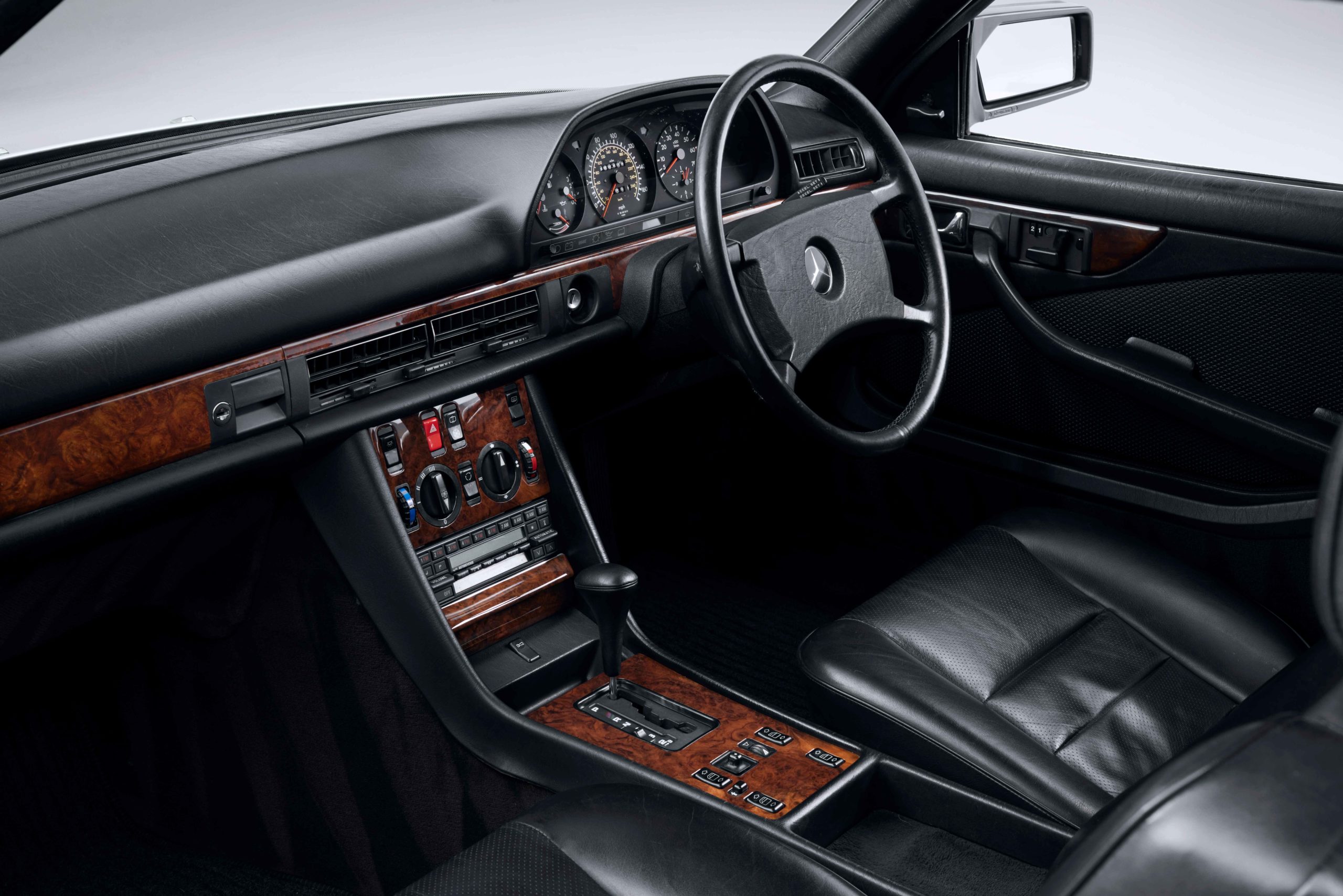 1988 Mercedes Benz W126 560SEC Astral Silver (735) with Black Leather ...