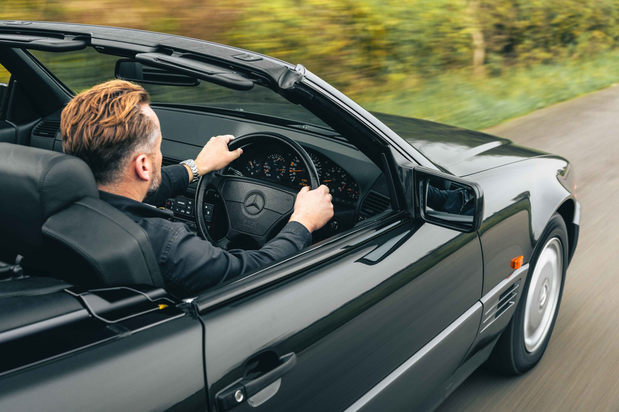 1993 Mercedes Benz R129 SL500 Blue Black Metallic (199) with Black ...
