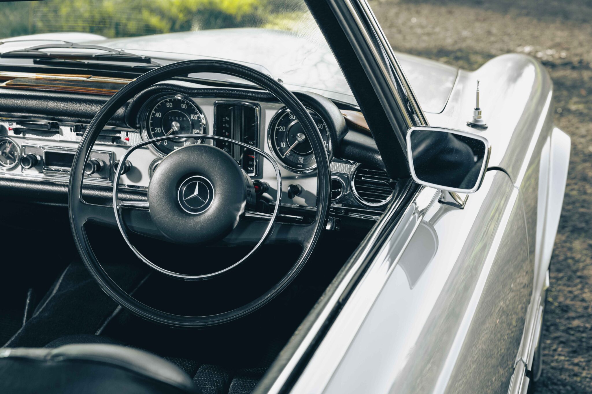 1971 Mercedes Benz W113 280SL Silver Grey Metallic (180) with Black MB ...