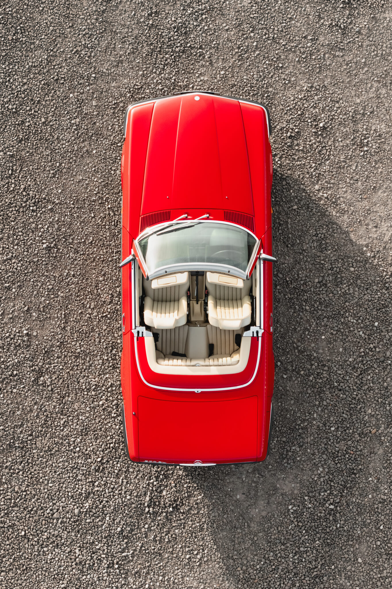 1989 Mercedes-Benz R107 300 SL RHD Auto Signal Red (568) with Cream ...